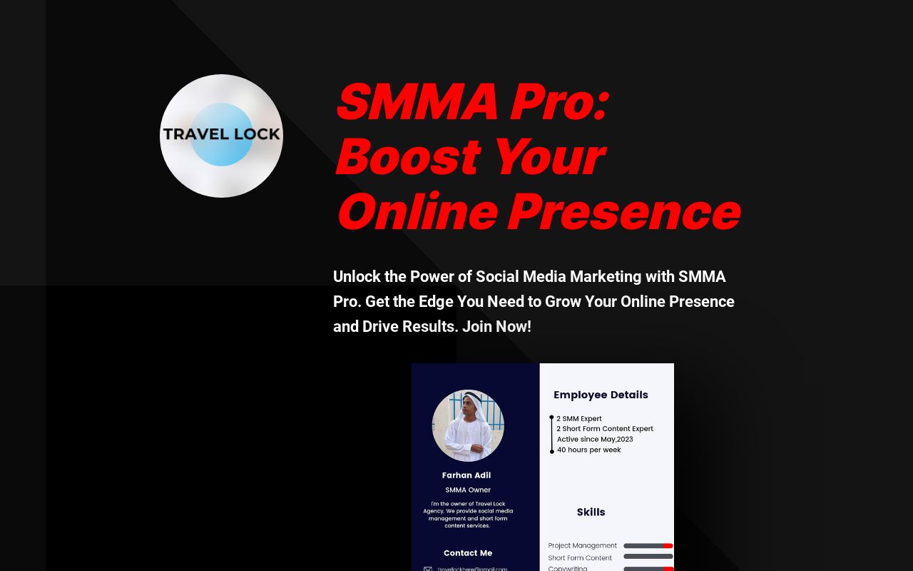 Travel Lock: SMMA Pro